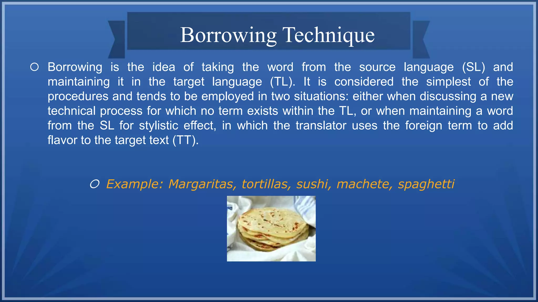 Translation Methods & Techniques | PPTX