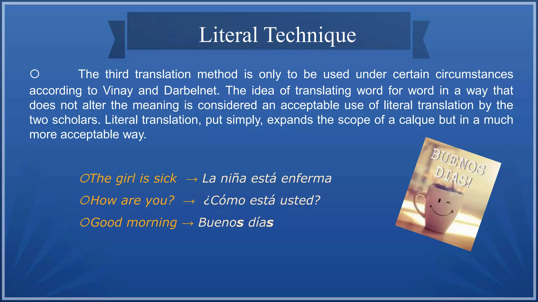 Translation Methods & Techniques | PPTX