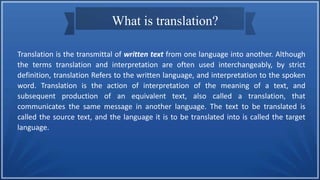 Translation Methods & Techniques | PPTX