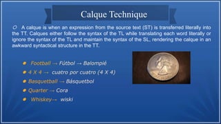 Translation Methods & Techniques | PPTX