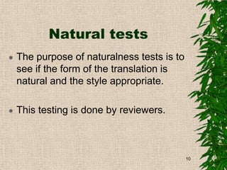 Testing Translation | PPTX