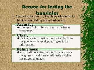 Testing Translation | PPTX