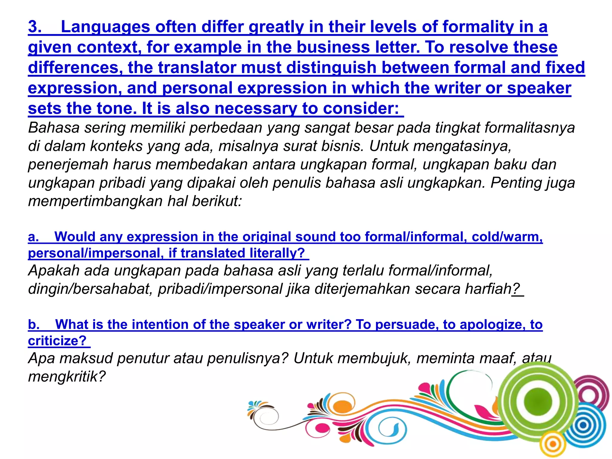 Translation Principles | PPTX