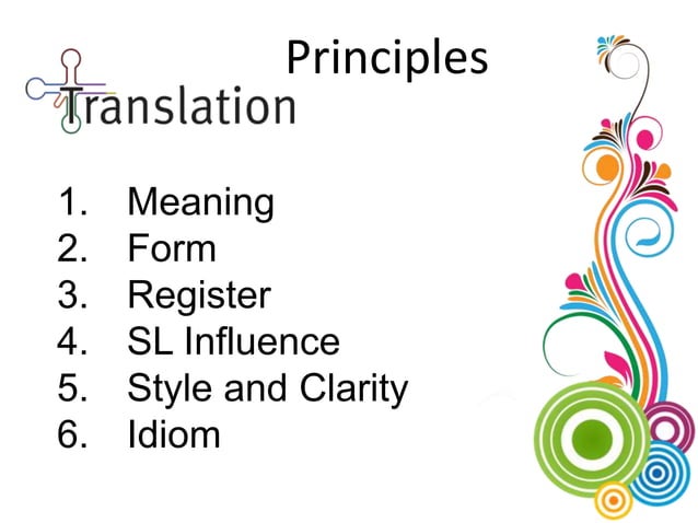 Translation Principles | PPTX