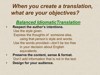 Translation principles | PPT