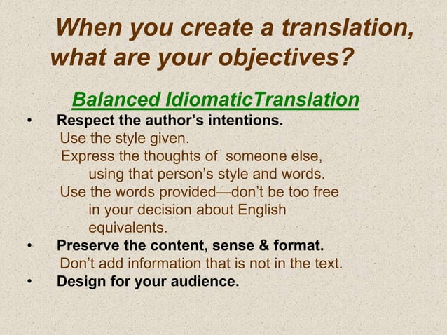 Translation principles | PPT