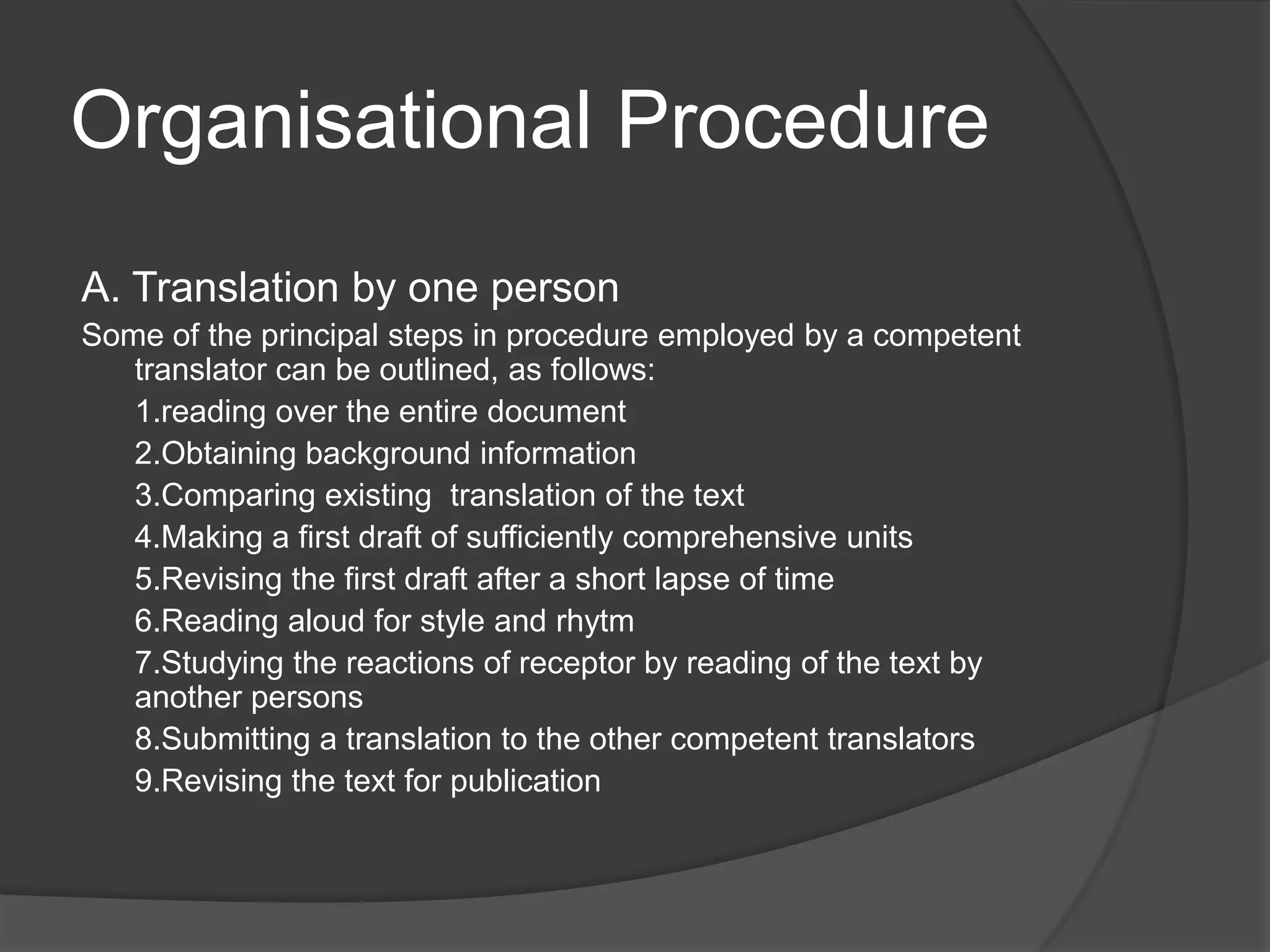 Translation procedure | PPTX