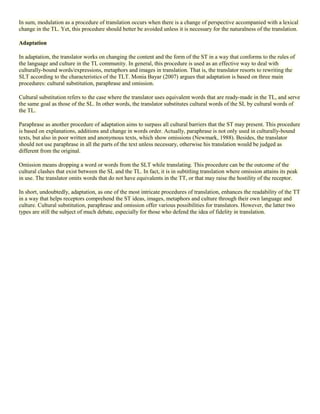 Translation procedures | DOC