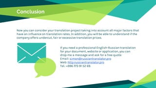 Translation Rates & Prices | PPTX