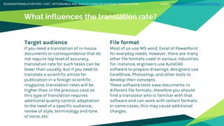 Translation Rates & Prices | PPTX