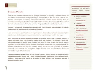 Translation Resources | PDF