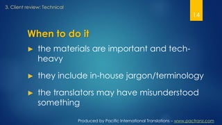 The 3 types of translation review – and when to use them | PDF