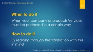 The 3 types of translation review – and when to use them | PPT