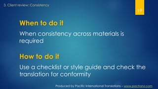 The 3 types of translation review – and when to use them | PPT