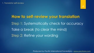 The 3 types of translation review – and when to use them | PPT