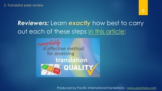 The 3 types of translation review – and when to use them | PPT