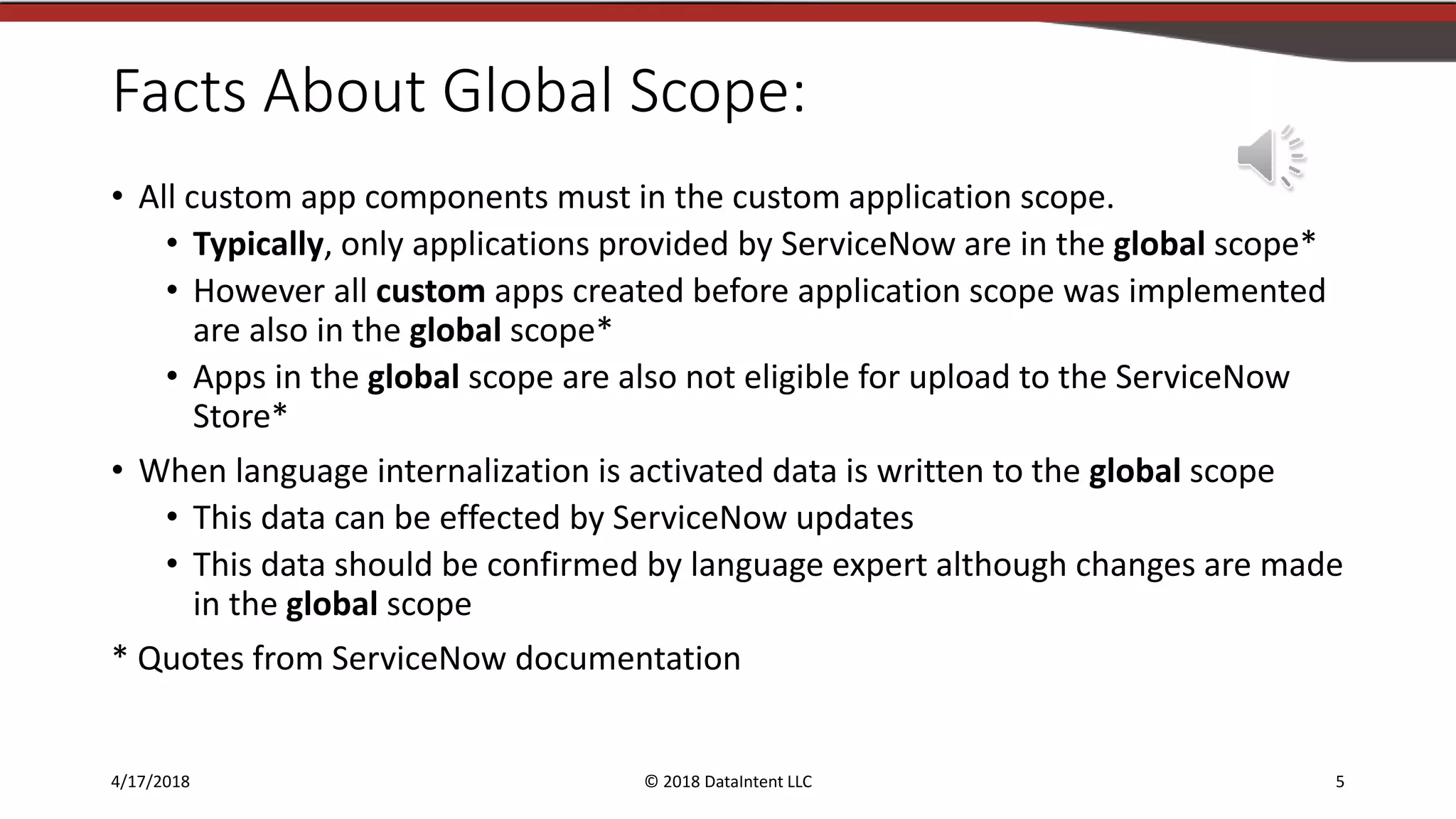 Language Translations for Custom Scoped Applications in ServiceNow | PPTX