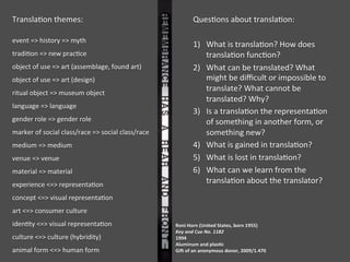 Translation semester slideshow | PDF