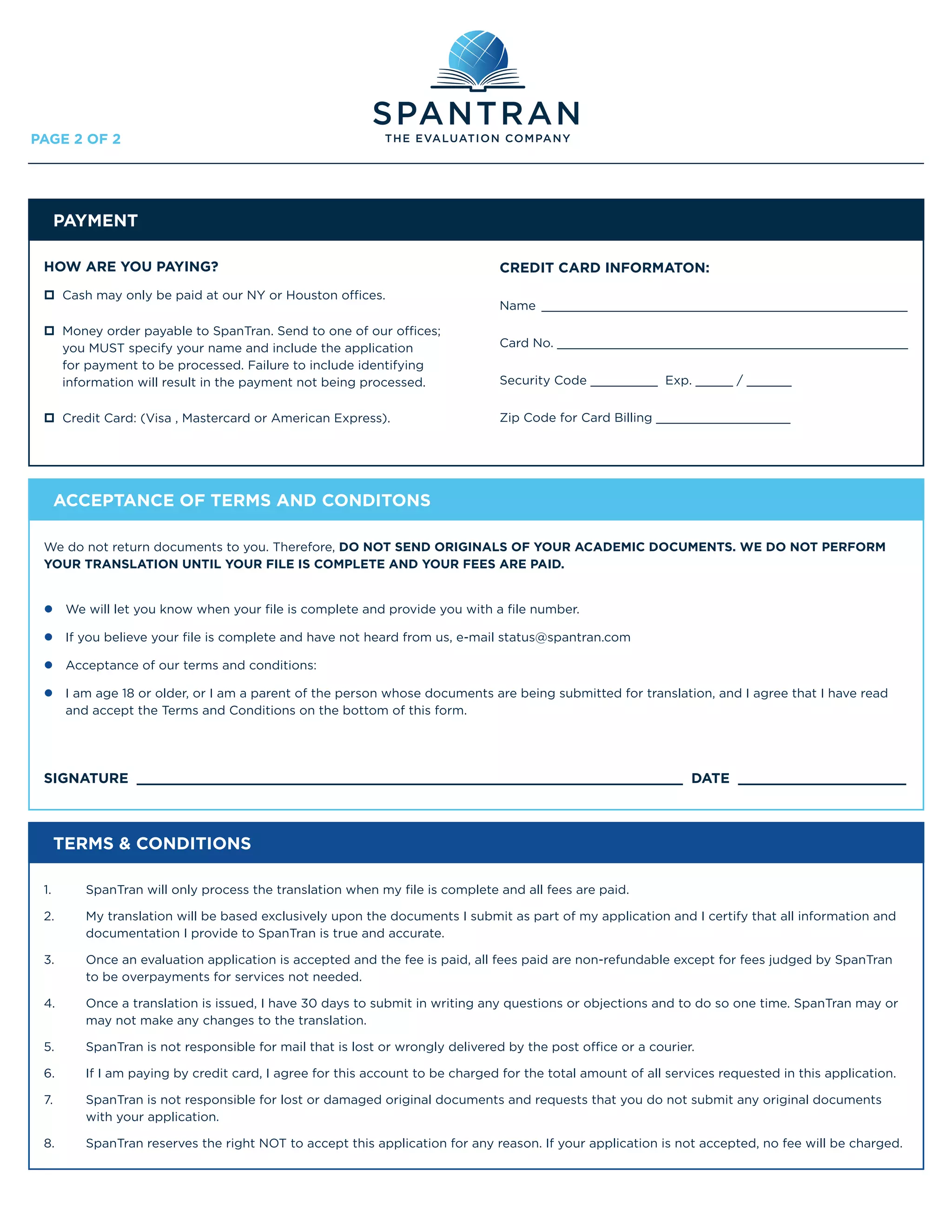 Application For Translation Services | PDF
