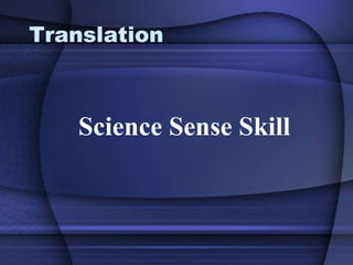 Translation session | PPT