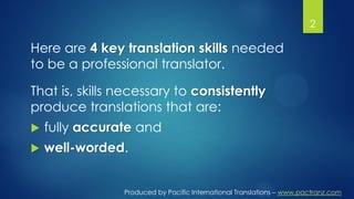 4 key translation skills professional translators must have | PPT