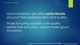 4 key translation skills professional translators must have | PPT