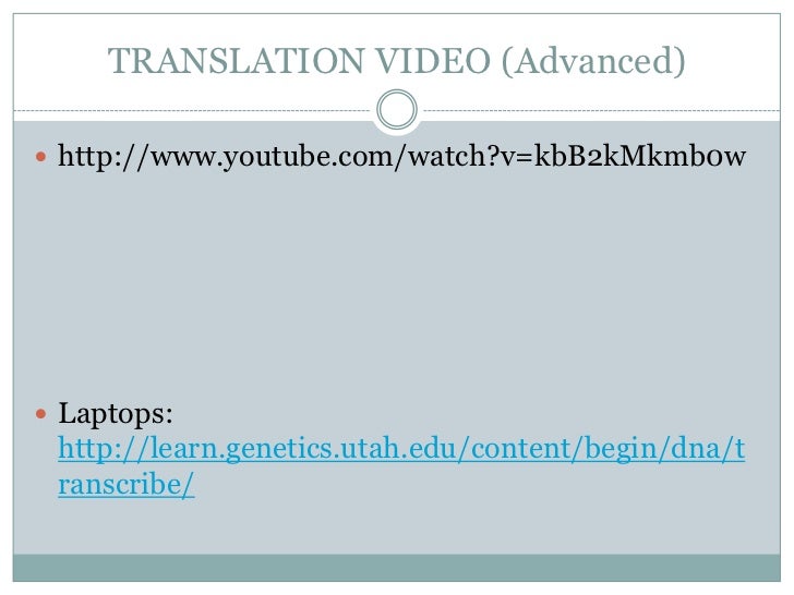 Translation slides