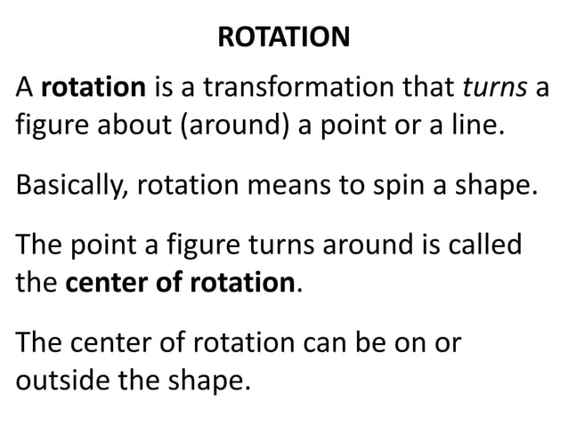Translations, rotations, reflections, and dilations | PPTX