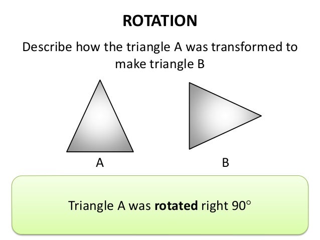 Translations, rotations, reflections, and dilations