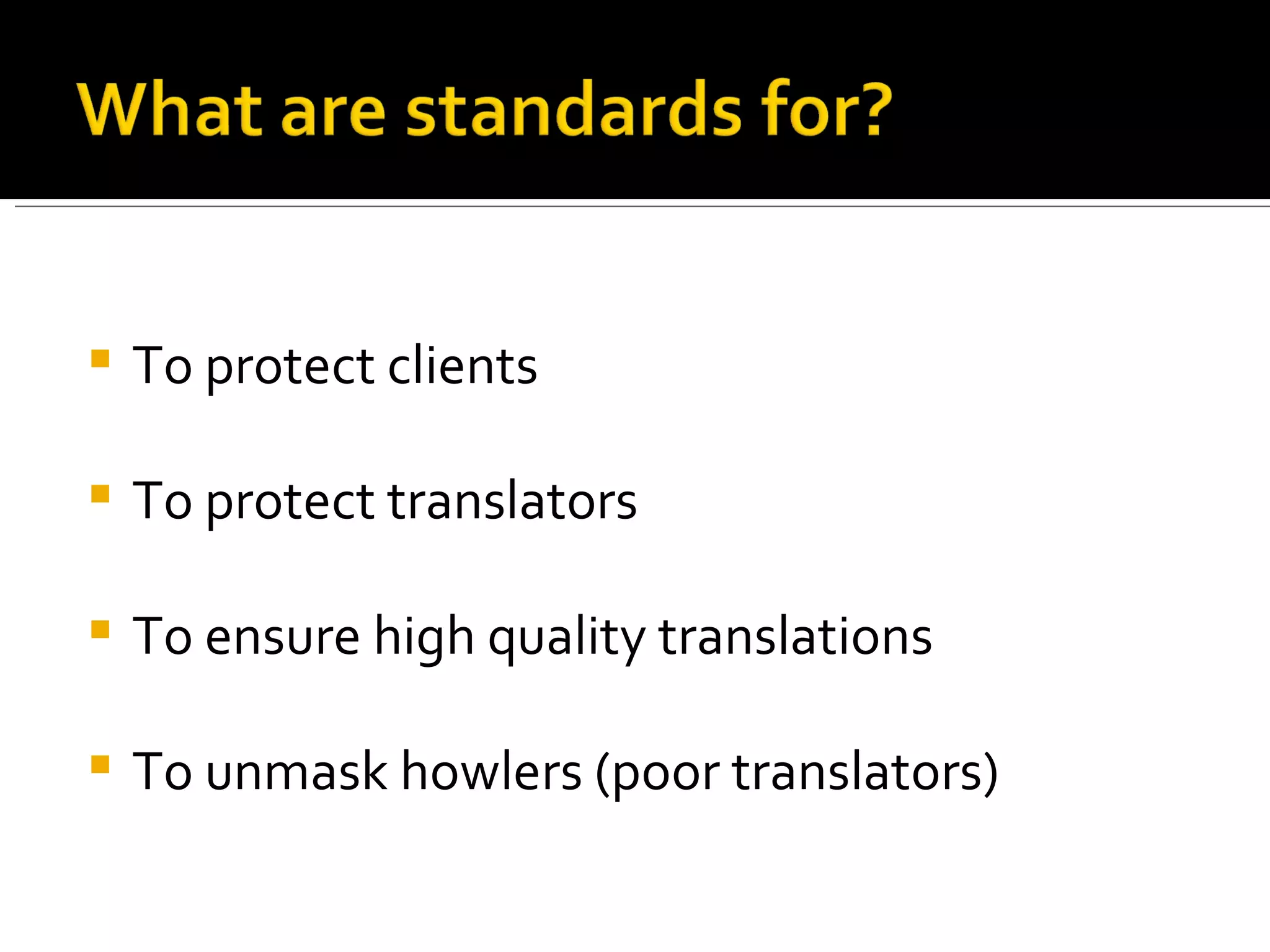 Translation standards | PPT