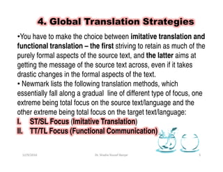 Translation Strategies, by Dr. Shadia Y. Banjar | PDF