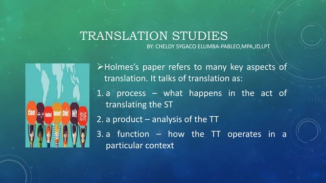 Translation studies | PPTX