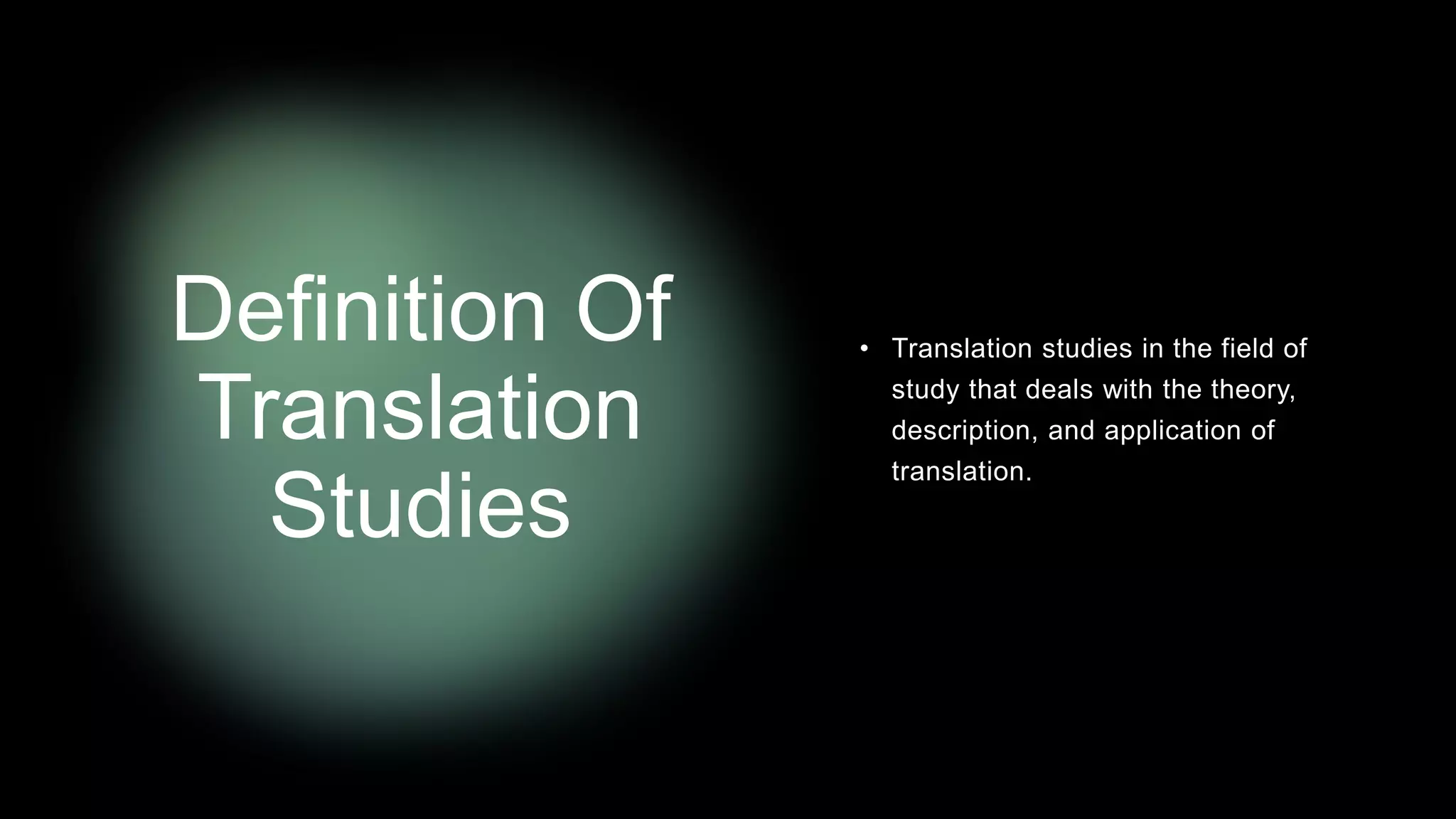 Translation studies.... | PPTX