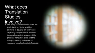 Translation studies.... | PPTX