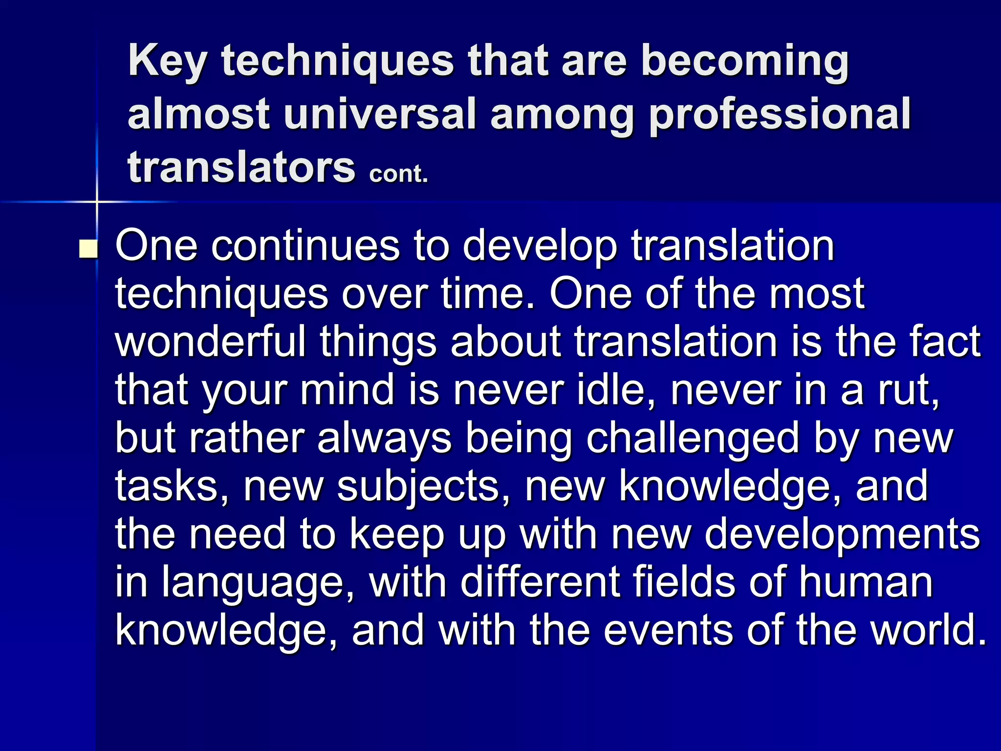 TRANSLATION TECHNIQUES.ppt