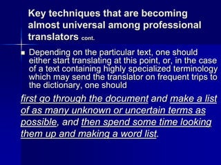 TRANSLATION TECHNIQUES.ppt