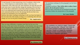 The concept of Translation and its complexity | PPT