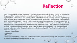 Translation techniques colaborative slide share group 22 | PPT