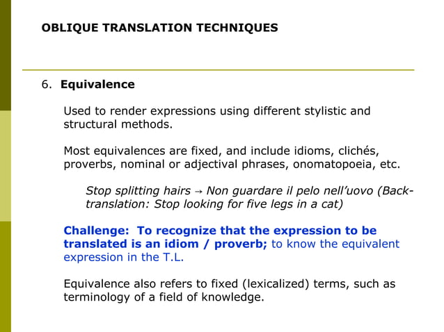 Translationtechniquespresentation 100625134542-phpapp02 | PPT