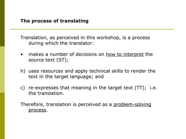 Translation techniques presentation | PPT