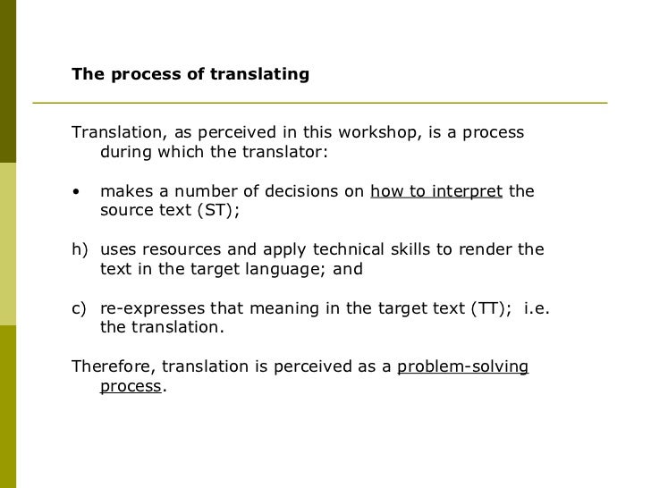 Translation techniques presentation