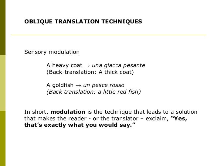 Translation techniques presentation