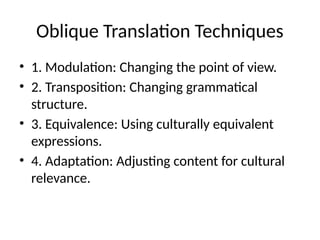 Translation_Techniques_Presentation for students | PPT