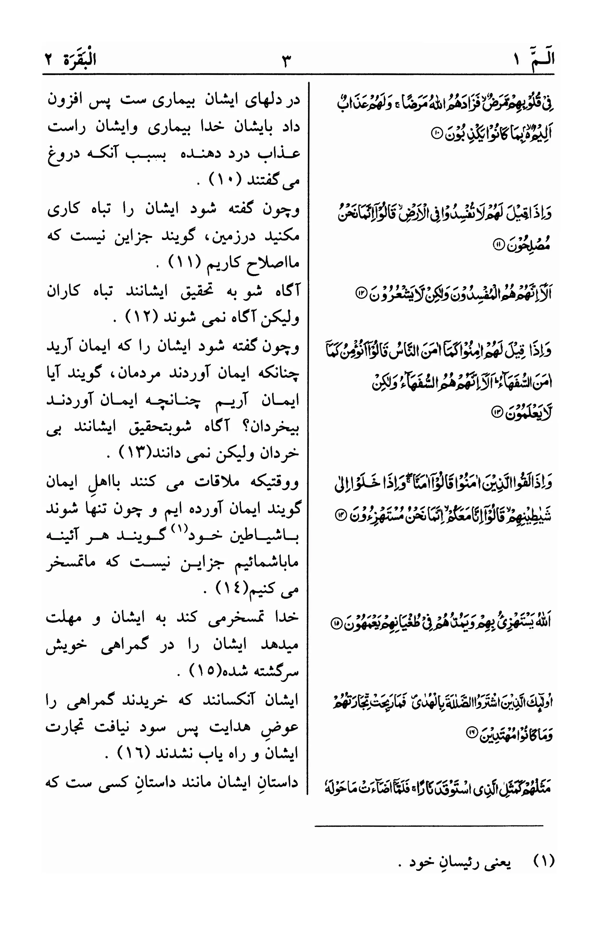 Translation of The Noble Quran In The Farsi / Persian Language | PDF