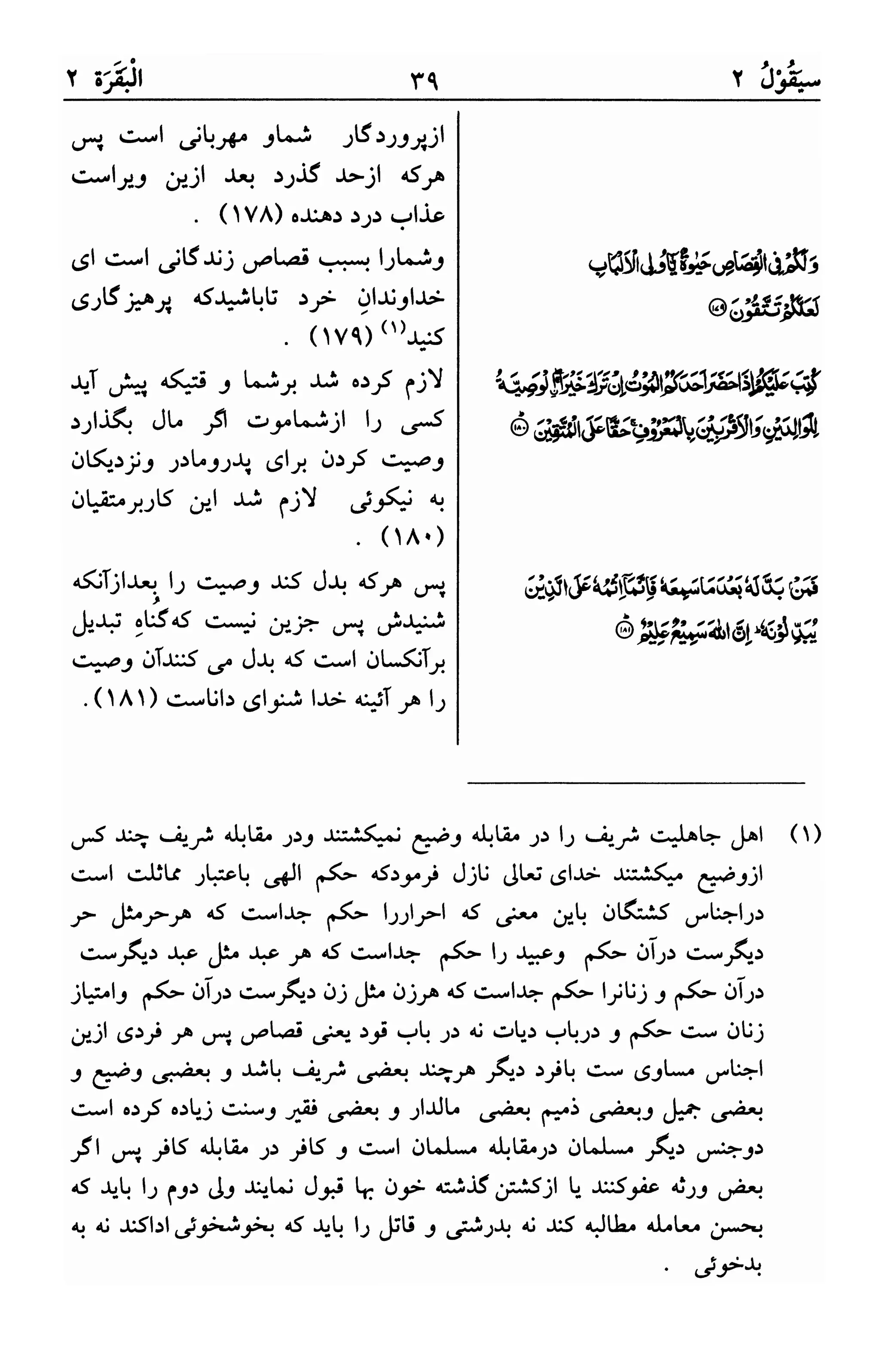 Translation of The Noble Quran In The Farsi / Persian Language | PDF