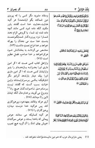 Translation of The Noble Quran In The Farsi / Persian Language | PDF