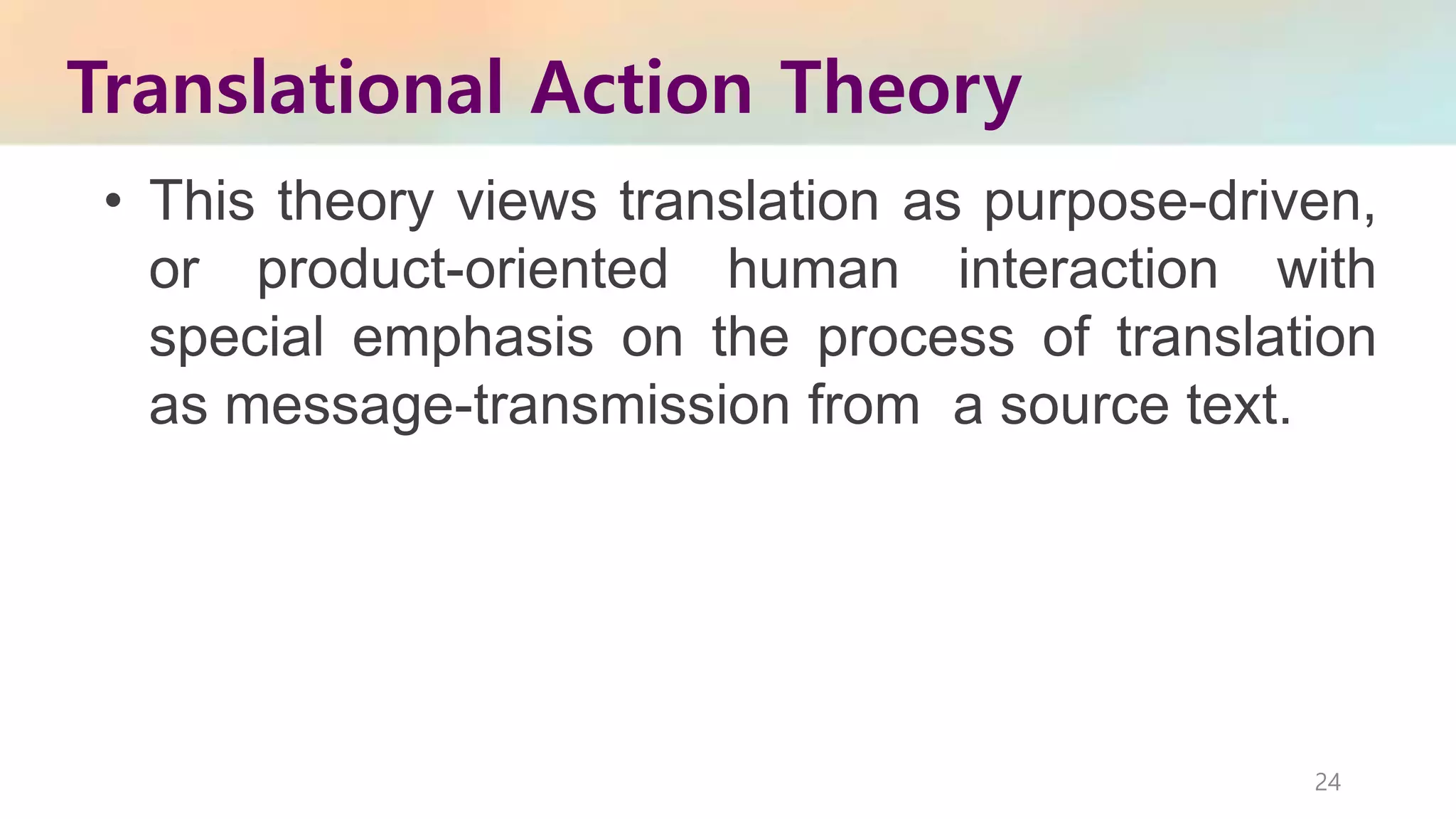 Translation theories | PPTX