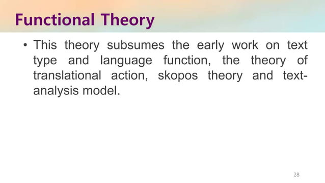 Translation theories | PPTX | Programming Languages | Computing
