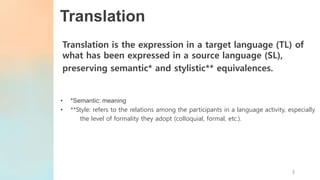 Translation theories | PPTX