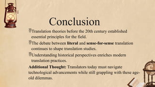 TRANSLATION THEORY BEFORE 20TH CENTURY.pptx